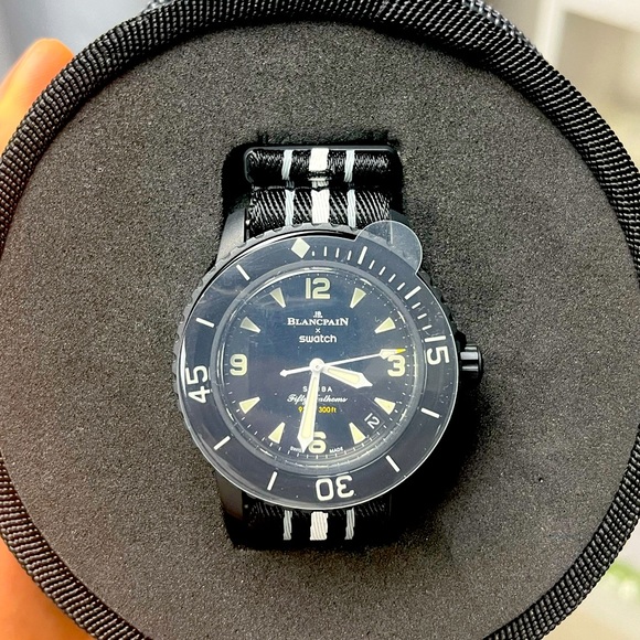 Swatch | Accessories | Ocean Of Storms Swatch X Blancpain Black Brand ...